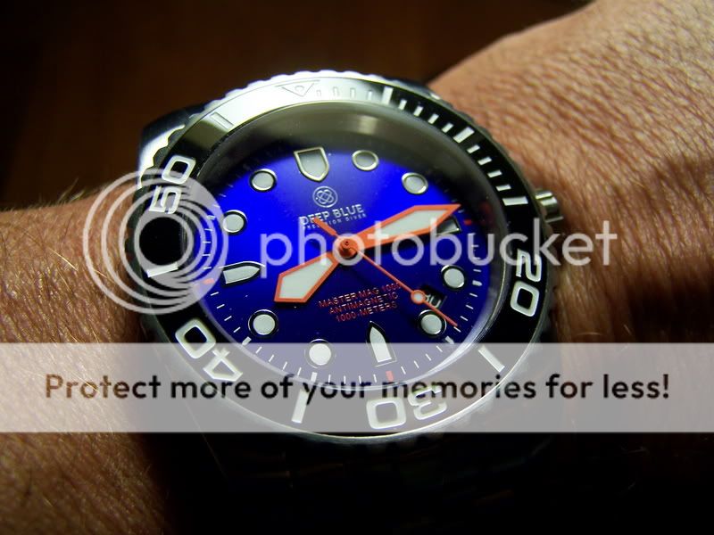 FS: SOLD> >Deep Blue Master Mag 1000 with Blue Sunray Dial and ETA2824 ...